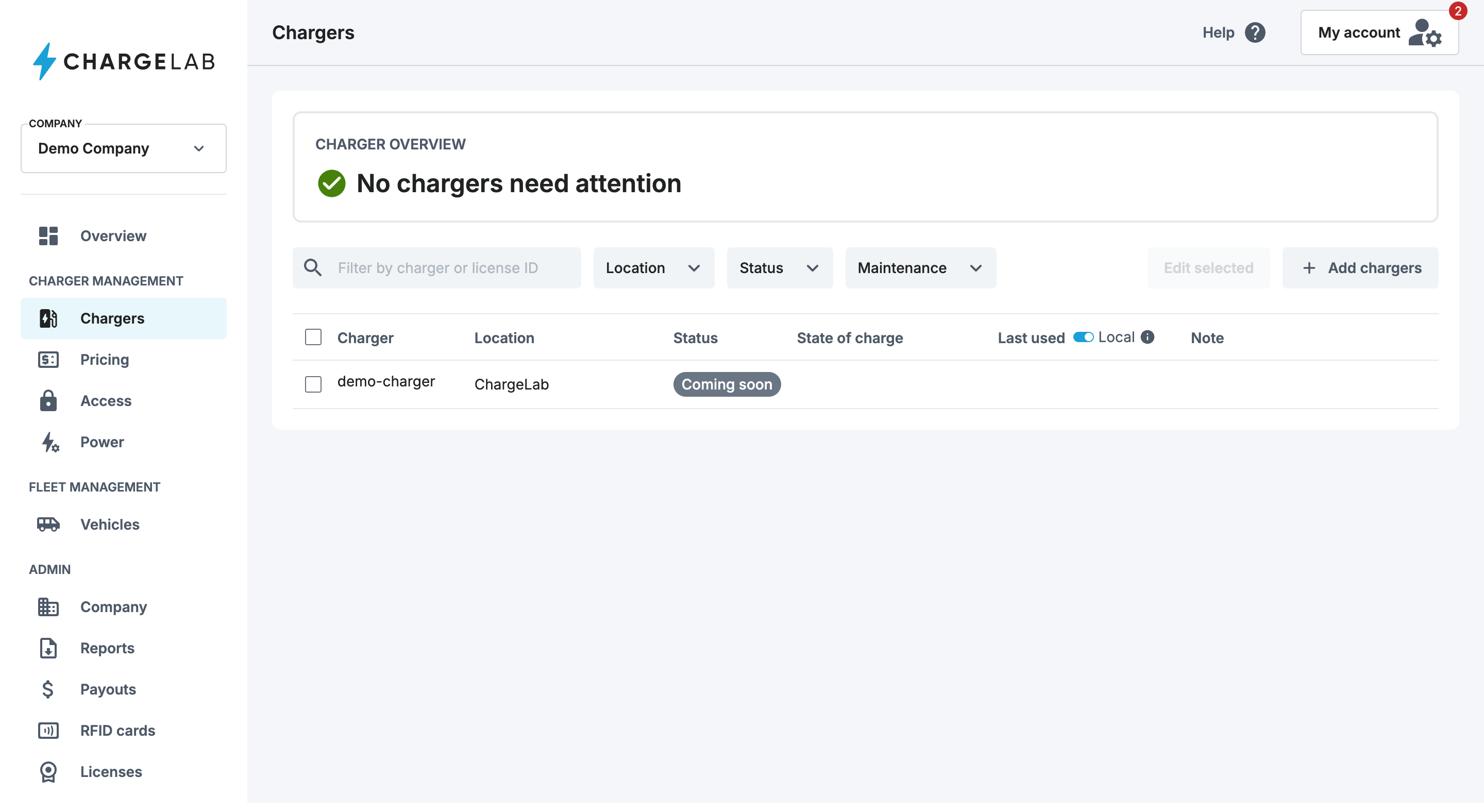 How to add chargers to your dashboard – ChargeLab Help